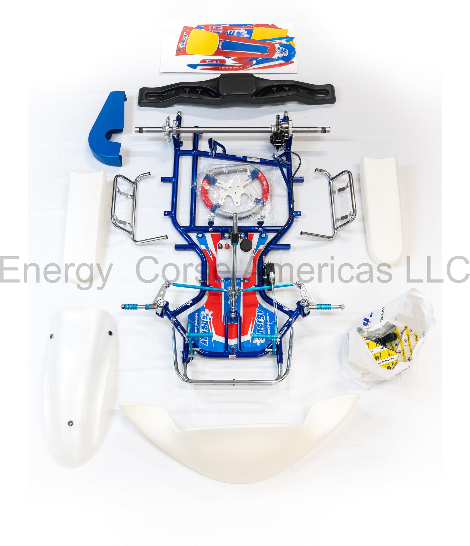 Energy Corse Storm Micro/Mini COMPLETE GO-KART CHASSIS (Cadet) 7-13 ye ...